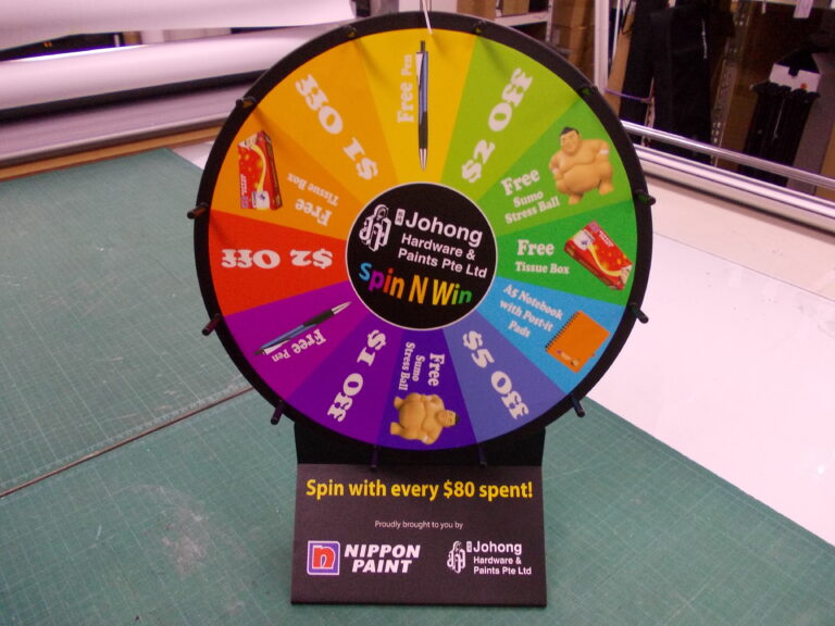 Display Systems and Prints | Wheels of Fortune | Engage Your Singapore ...